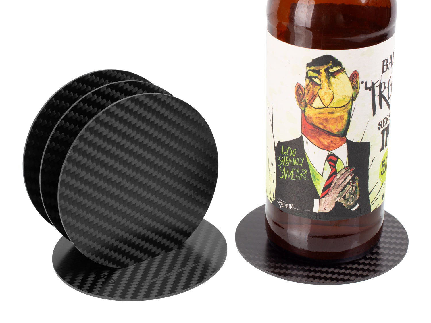 CarbonFG REAL Carbon Fiber Coaster Set – Carbon Fiber Gear