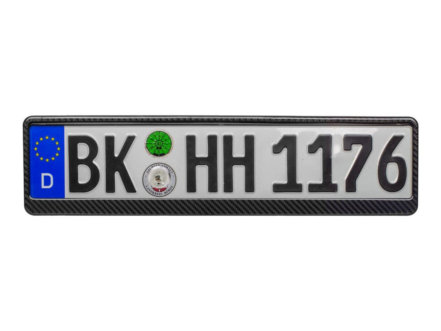 Real Carbon Fiber License Plate Frames | Large Selection of Styles ...