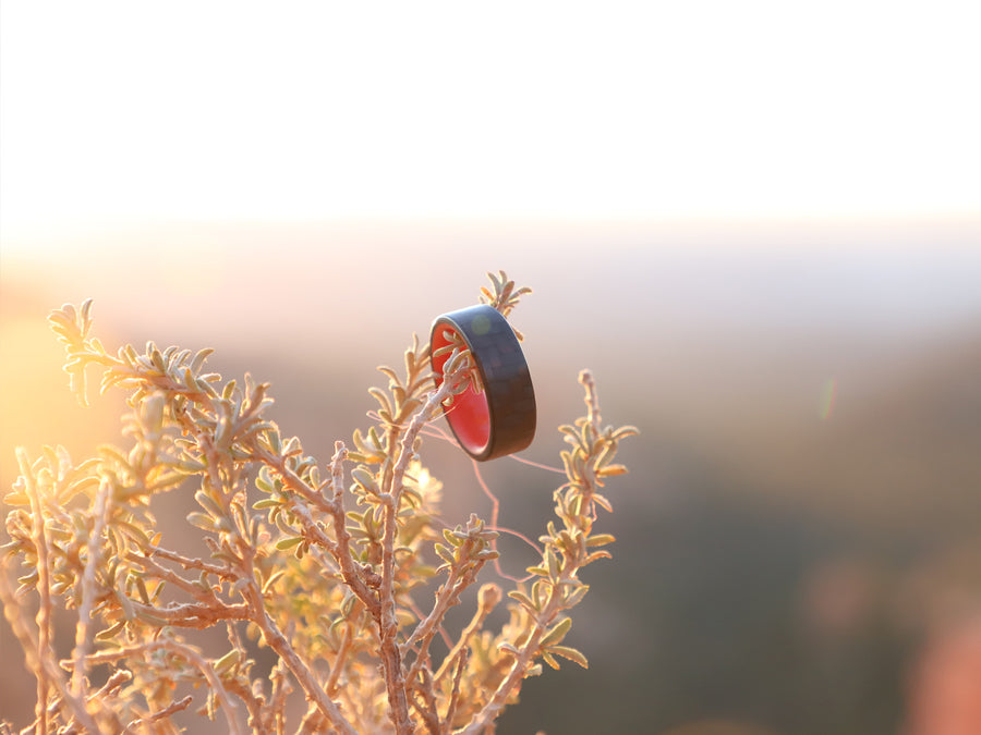 Red Glowing Carbon Fiber Ring | Red Racer – Carbon Fiber Gear